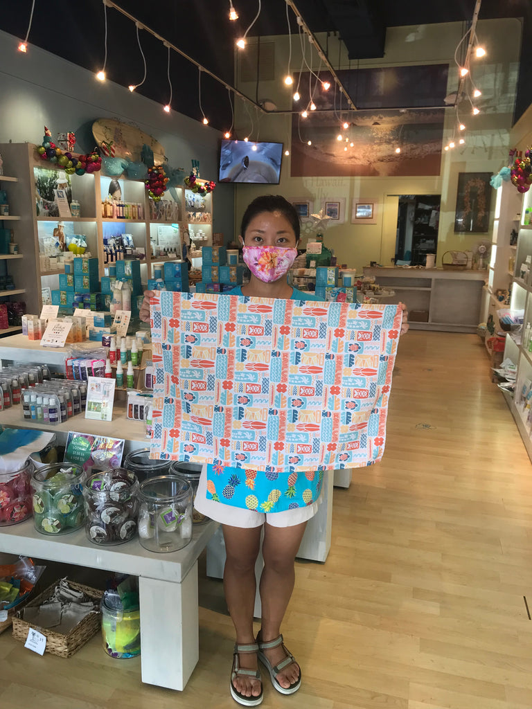 Kailua, Hawaii Dish Towel, 100% Cotton Kailua Favorites Tea Towel ...